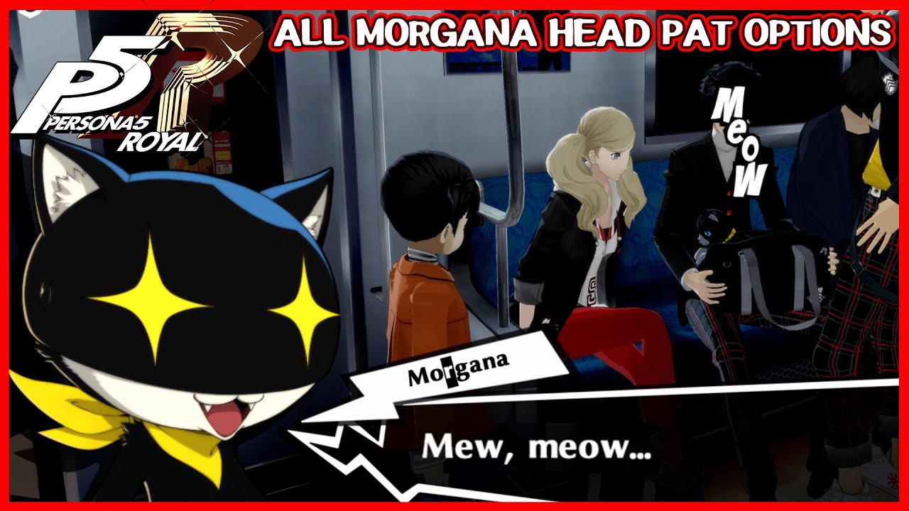 All Morgana head pat options - Persona 5 Royal - YouTube