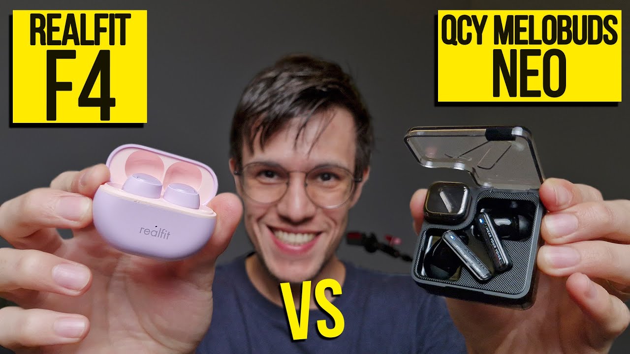 RealFit F4 vs QCY Melobuds NEO! COMPARATIVO COMPLETO! Qual tem melhor ...