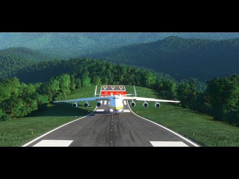 BIGGEST PLANE LANDING AT THE STEEPEST RUNWAY IN THE WORLD - YouTube