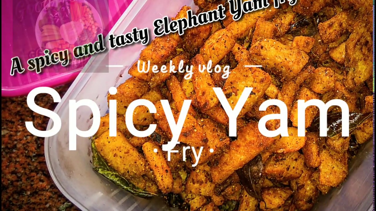 Tasty and Crispy Yam Roast ( Chena fry ) - YouTube