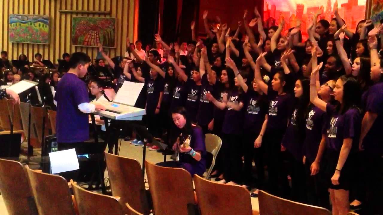 JHS 185 Select Chorus sings Holding out for a Hero - YouTube