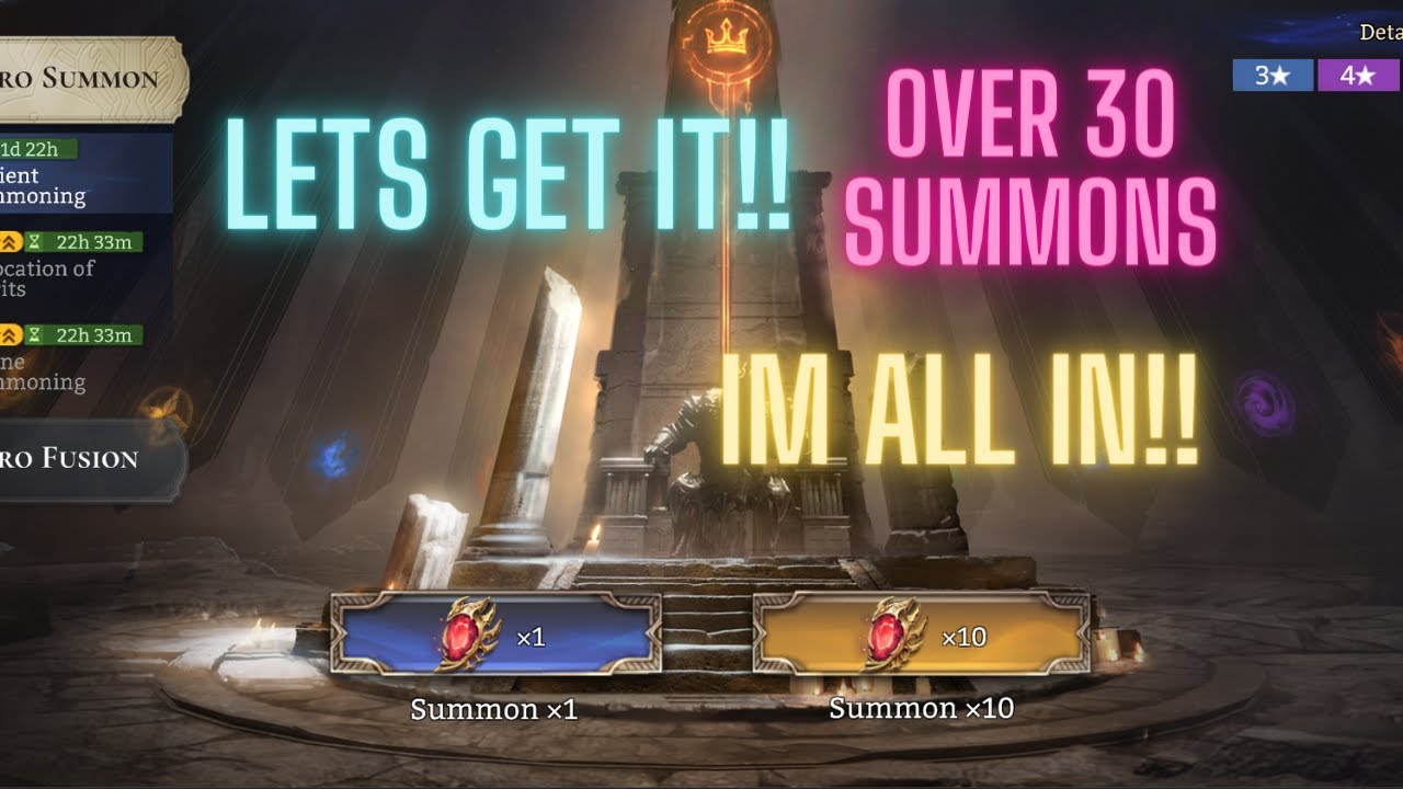 Ancient summoning!! Struck a little gold!! [Watcher of Realms] - YouTube