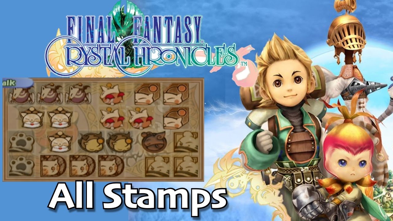 Final Fantasy Crystal Chronicles - All Mog Stamps - YouTube