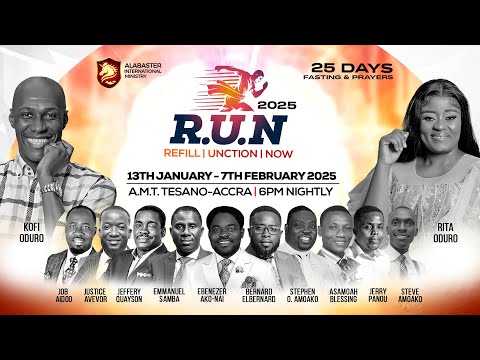 R.U.N 2025 WITH REV. SEER STEVEN OBENG AMOAKO (DAY 18)... - YouTube
