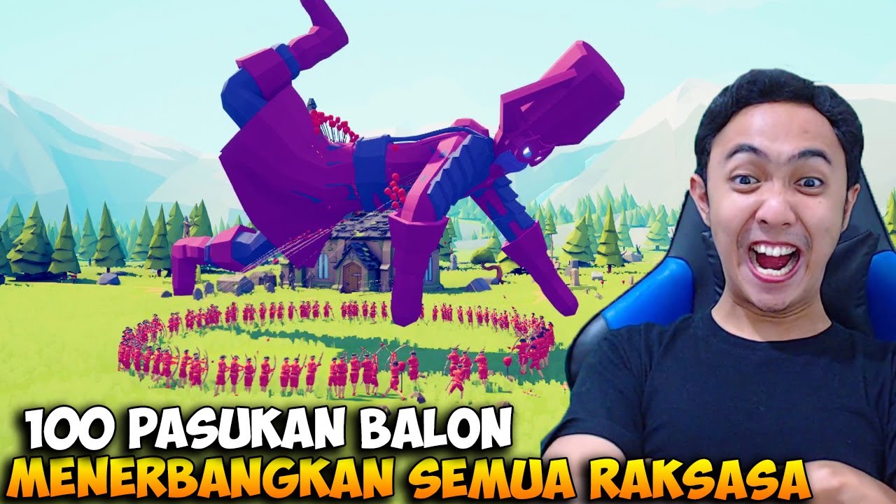 100 BALOON ARCHER MELAWAN SEMUA UNIT RAKSASA - Totally Accurate Battle ...