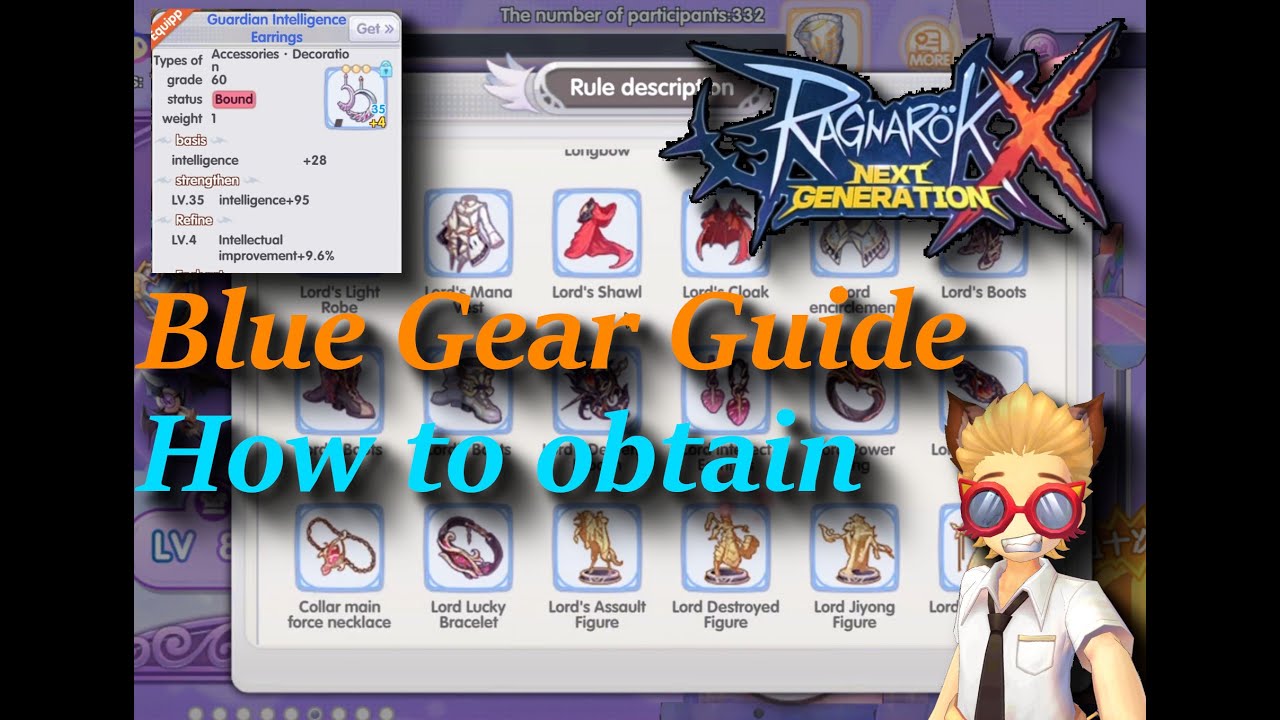 Blue Gear Guide. How to get blue gear | rox | Ragnarok X: Next ...