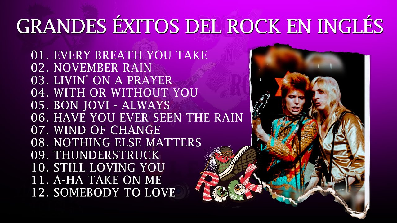 Grandes Éxitos Del Rock En Inglés - Clasicos del Rock De Todo Los ...