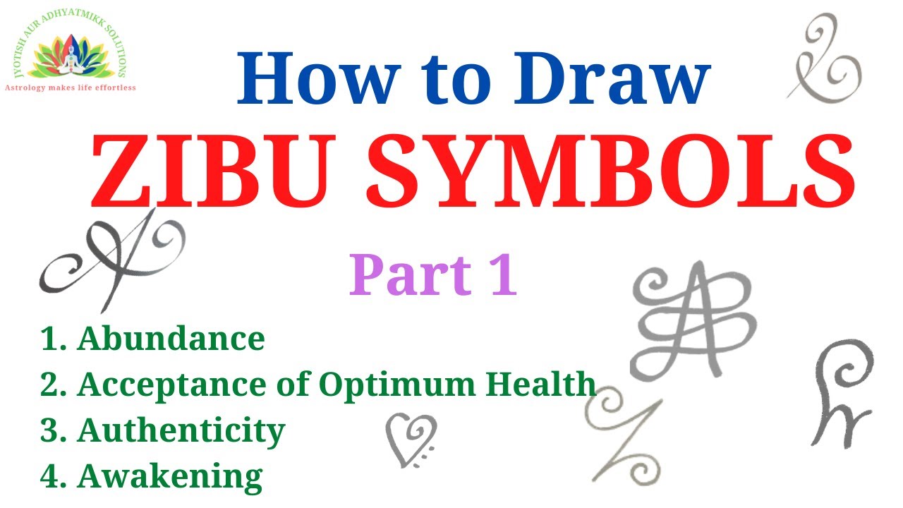 How to draw Zibu Symbols part 1 - YouTube