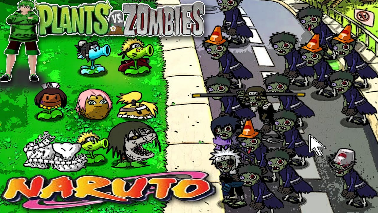 Plants Vs Zombies Naruto 0.1 Beta | Gameplay Adventure Level 1-1 to 1 ...