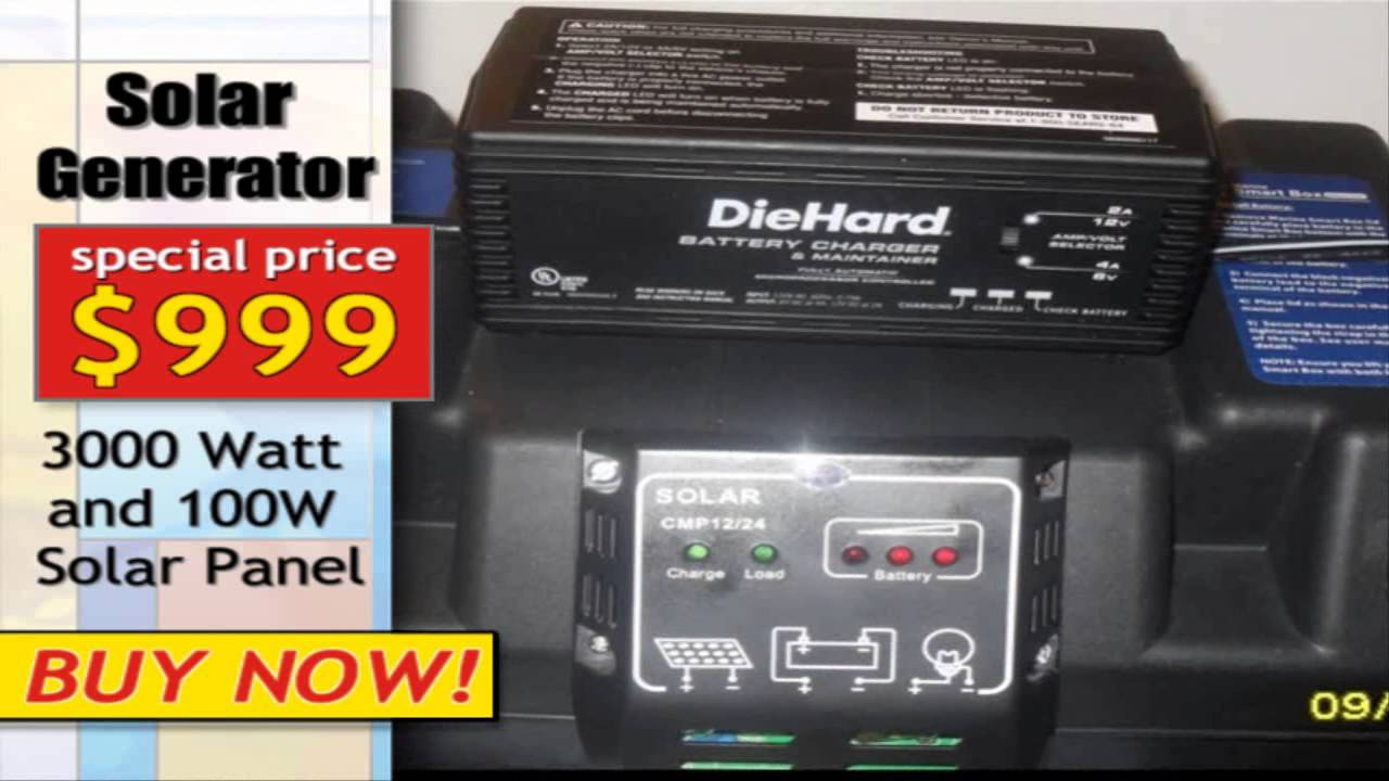 Solar Generator - Emergency Solar Backup - YouTube