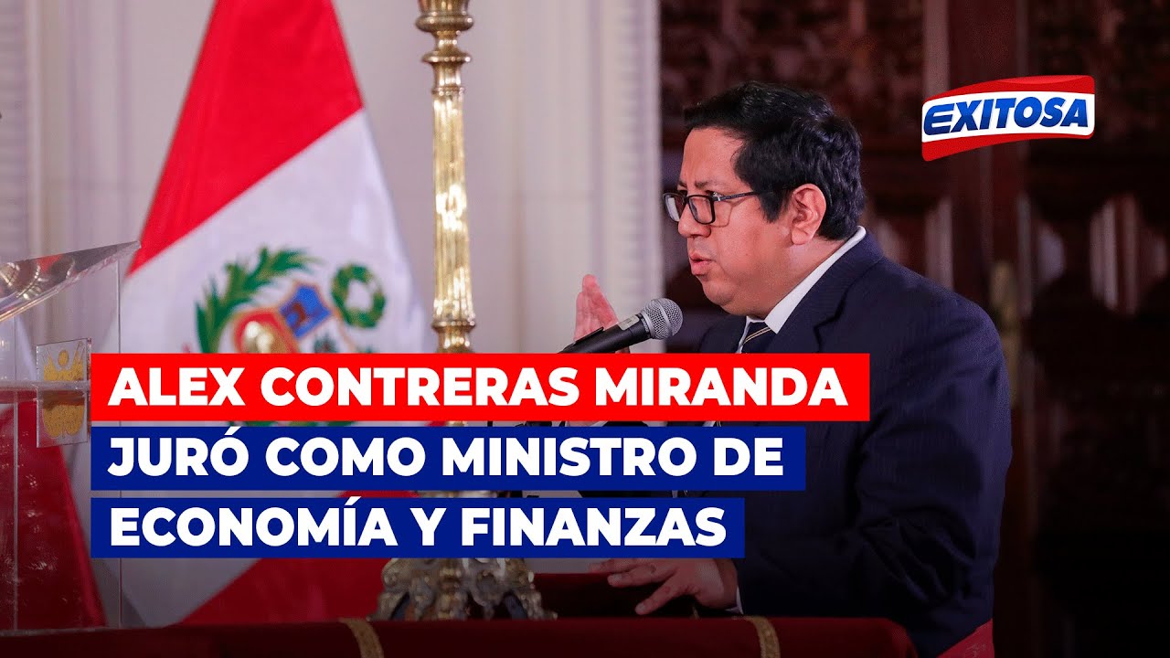 🔴🔵Alex Contreras Miranda juró como ministro de Economía y Finanzas - YouTube