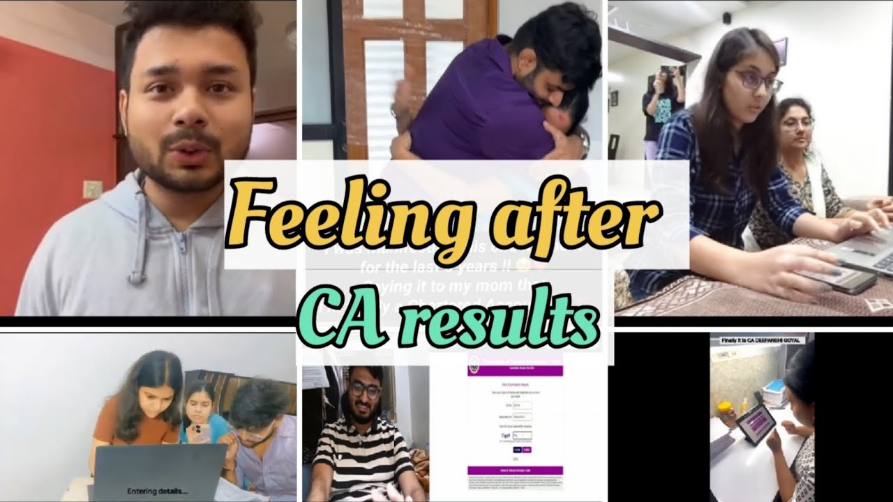 Most Heart touching CA Result Reactions 🥹 | Feeling after cracking CA ...