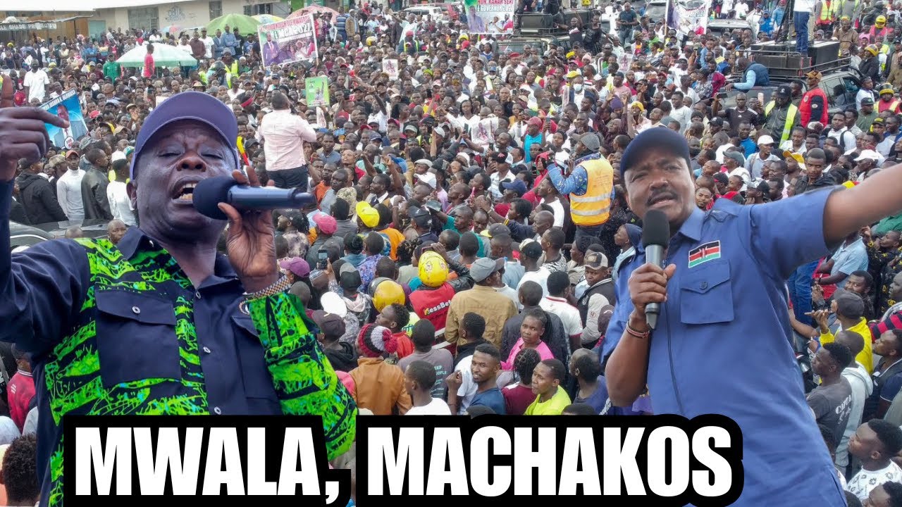 LIVE: Gachagua, Kalonzo & the opposition brigade storm Mwala, Machakos ...