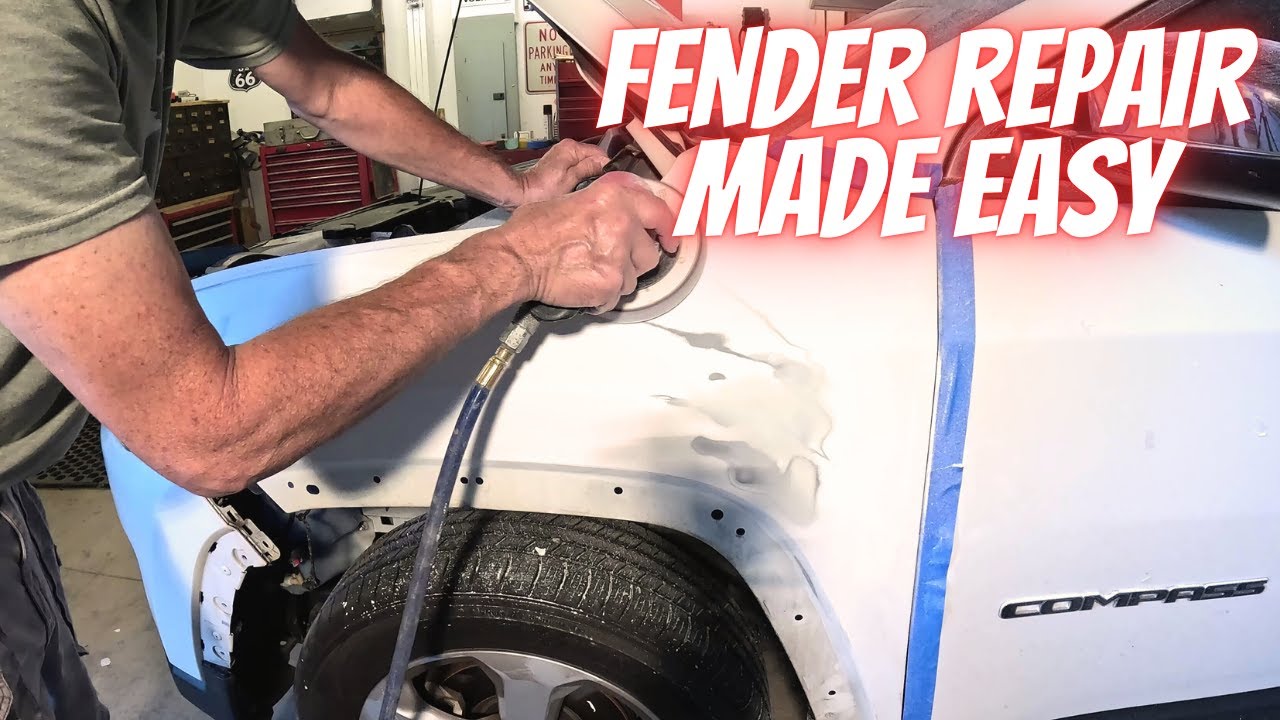 How To Repair And Paint A Fender In 9 Minutes - YouTube
