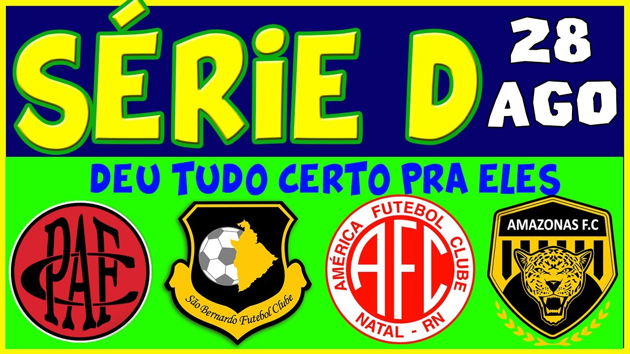 ⚽ SÉRIE D – ELES CONSEGUIRAM O ACESSO ! - YouTube