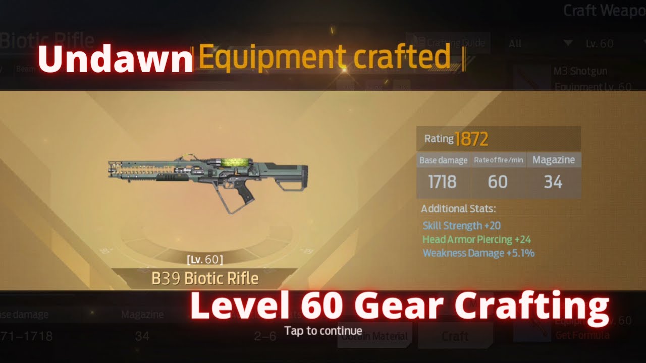Crafting and Gearing Up For Level 60 - Undawn - YouTube
