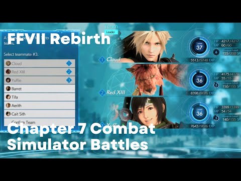 FFVII Rebirth Chapter 7: Combat Simulator Battles (Final Fantasy 7 PS5 ...