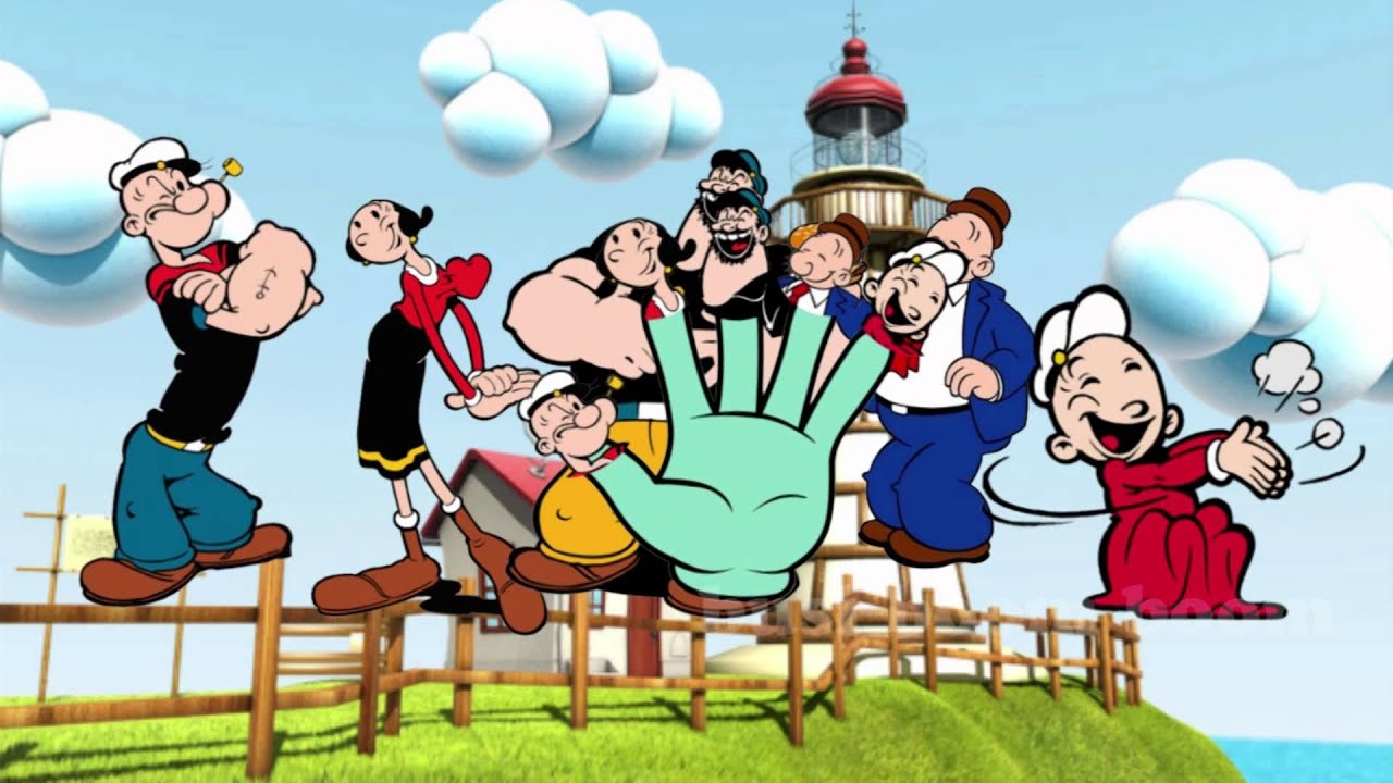 Popeye Finger Family Songs & Nursery Rhymes For Children - YouTube