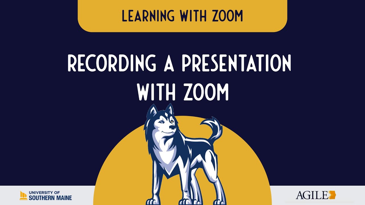 Recording a Presentation With Zoom - YouTube