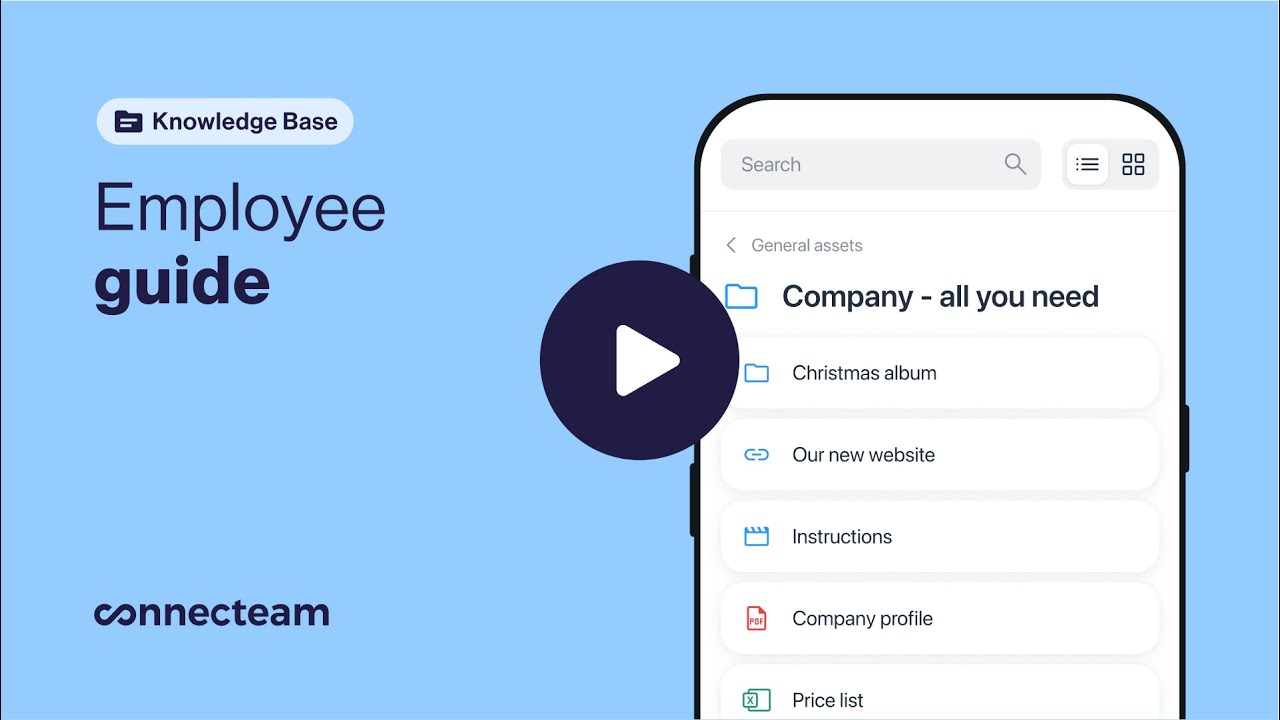 Connecteam | User Guide | Knowledge Base - YouTube