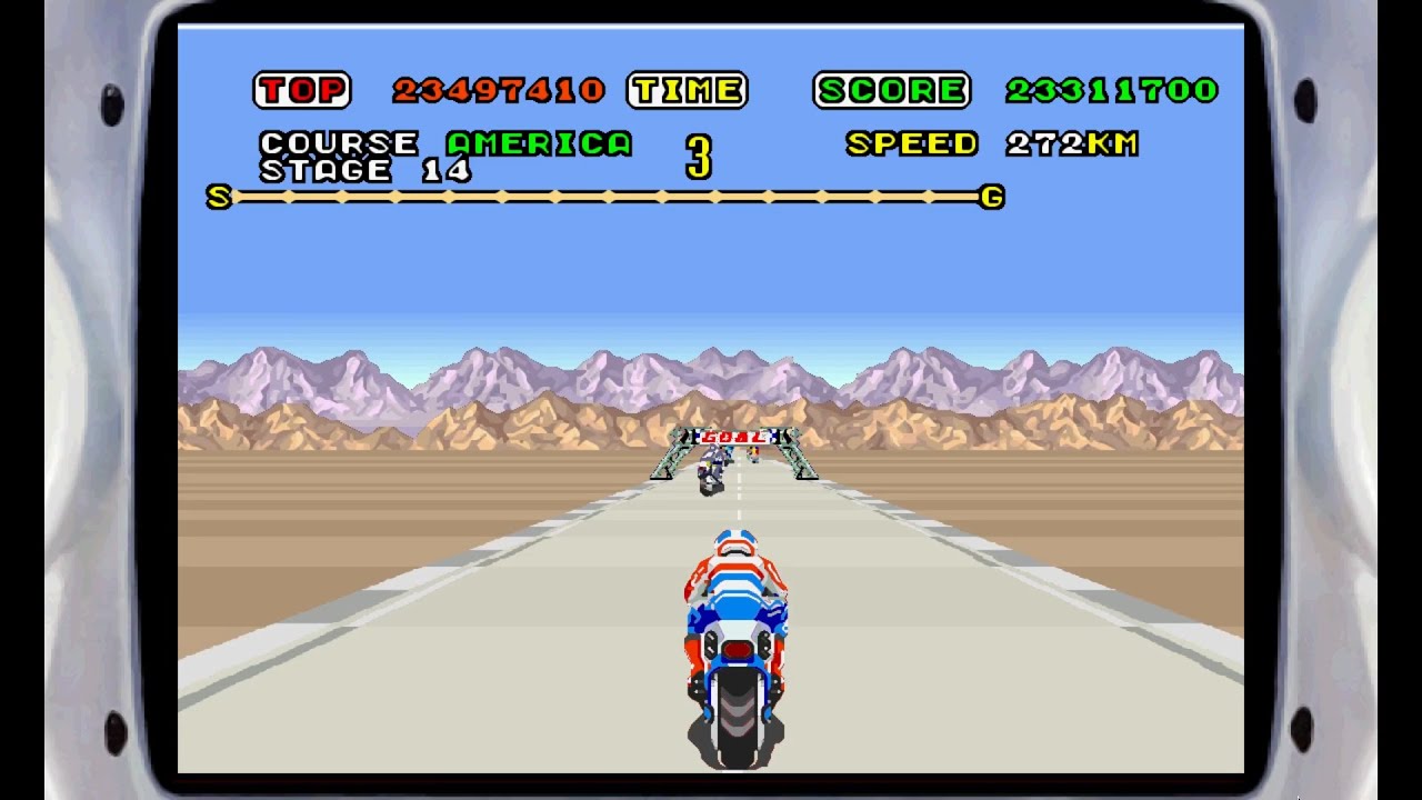 3D Super Hang On [3DS/Arcade] - Senior Course 1CC Playthrough (Citra ...