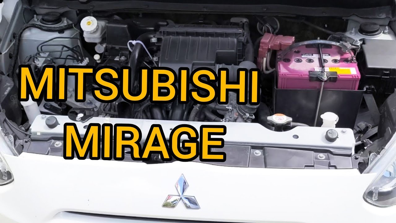 Under The Hood of a 2014 Mitsubishi mirage - YouTube