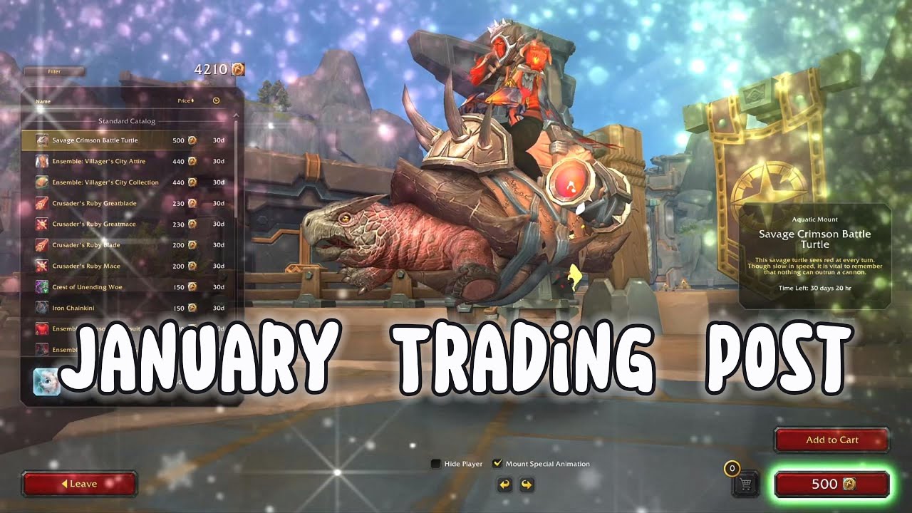 WOW January Trading Post Rewards 2026 - YouTube