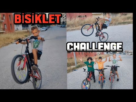 BİSİKLET CHALLENGE YAPTIK!!TERKEDİLMİŞ EVLERİN ÖNÜNDE!!BOL DRİ FTLİ ÖN KALDIRMALI!