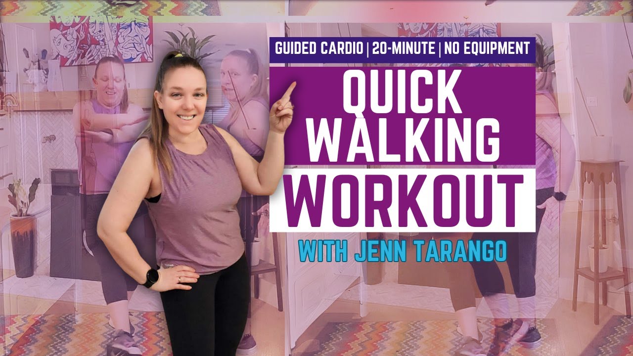 20-Minute Walking Workout | Low Impact, No Equipment Cardio Workout ...