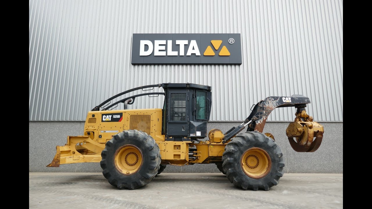 Demonstration video Caterpillar 525D Wheel Skidder - YouTube