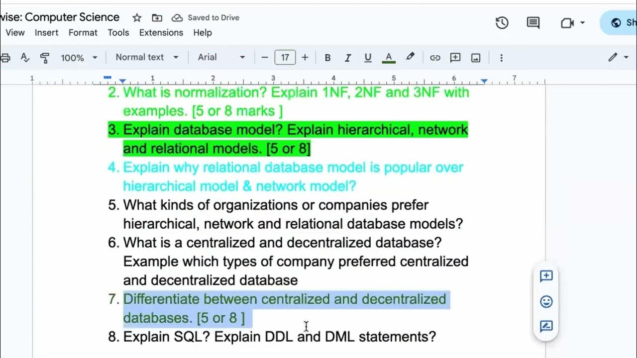DBMS Class 12 Computer Science Most Repeated and Important Questions - Neb Class 12 (Database ...