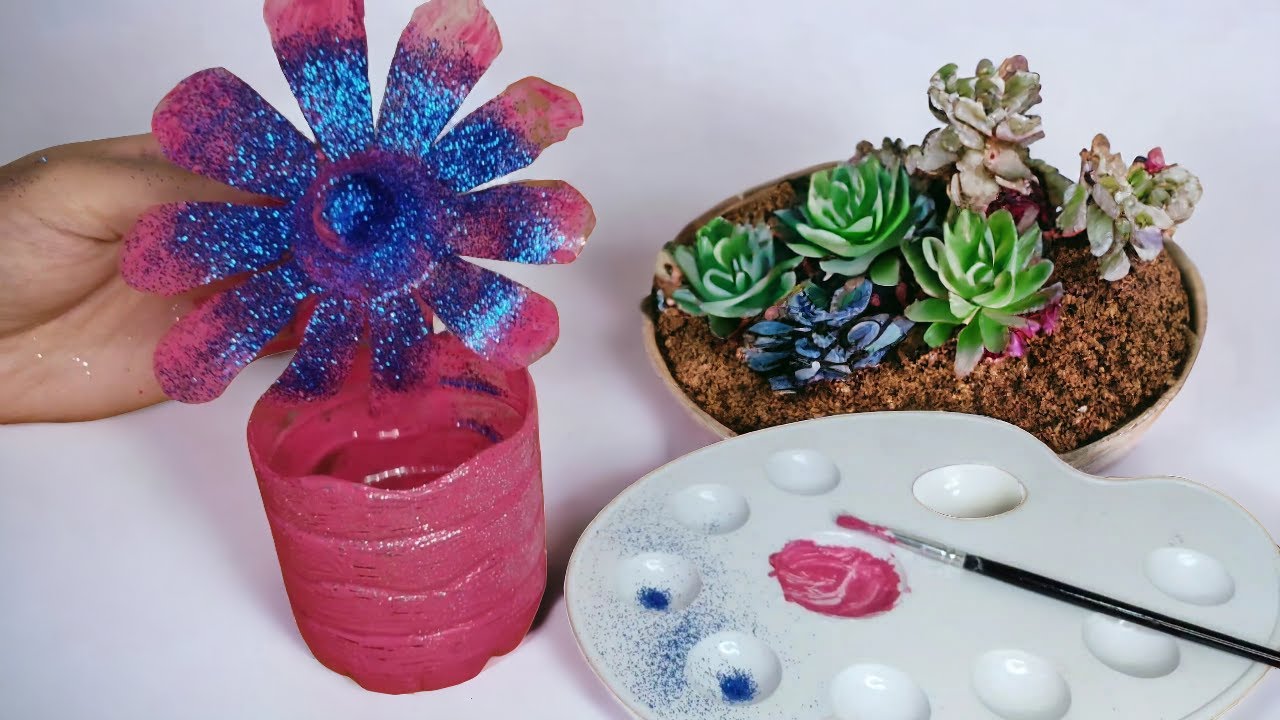 Recycle plastic bottles into amazing flower pots for your home garden ...