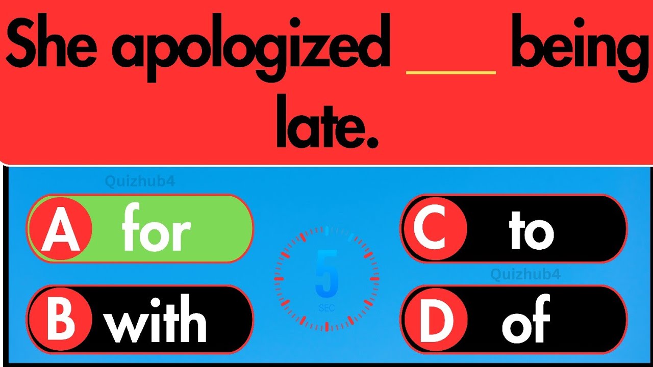Boost Your English Skills | 50 Preposition Quiz Questions | English ...
