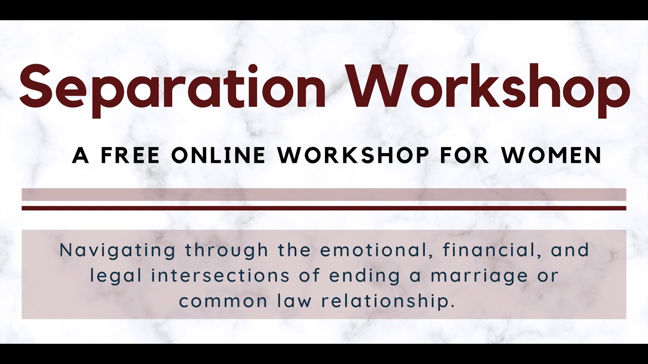 Separation Workshop for Women - YouTube
