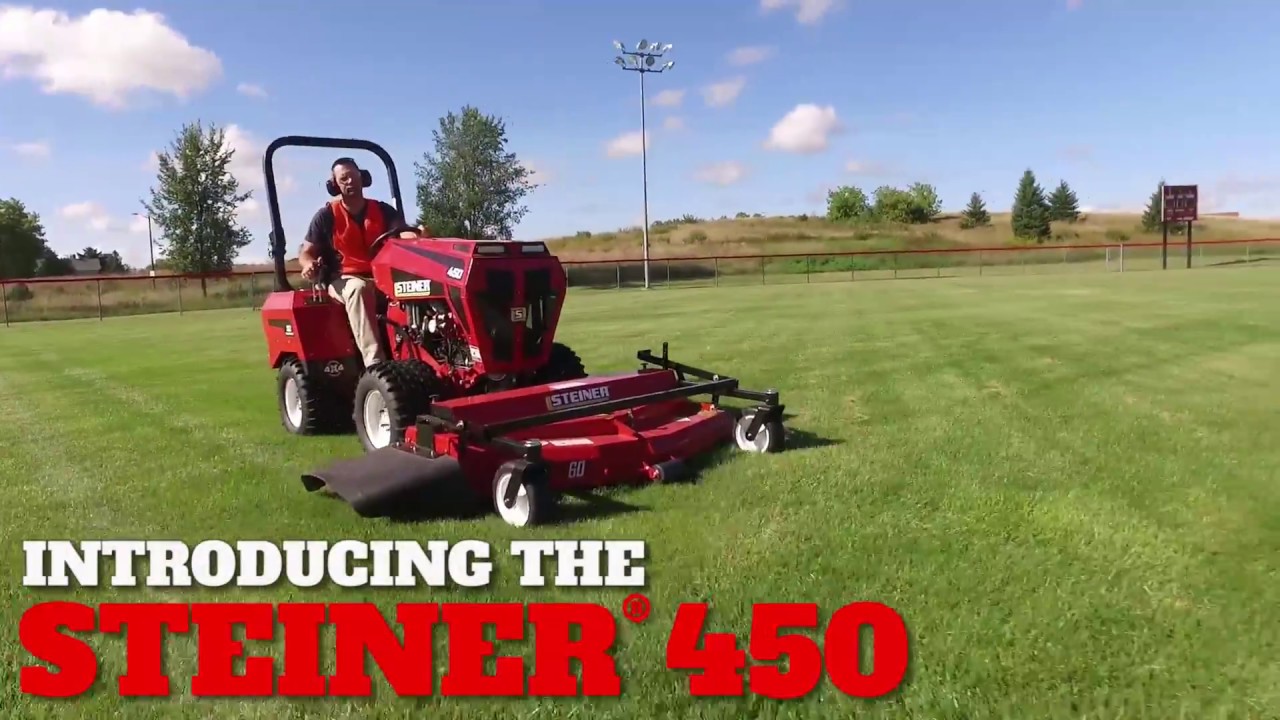 Rotary Mower for the Steiner 450 - YouTube