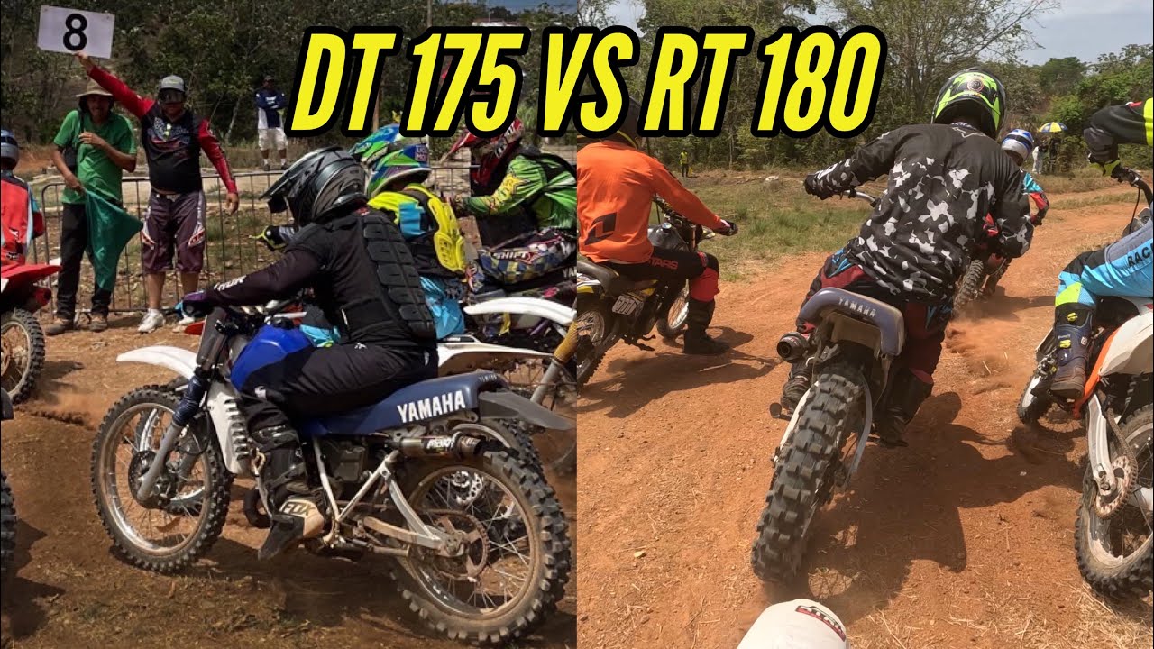 Yamaha DT 175 y RT 180 a Tope en Pista de Veloarena - YouTube