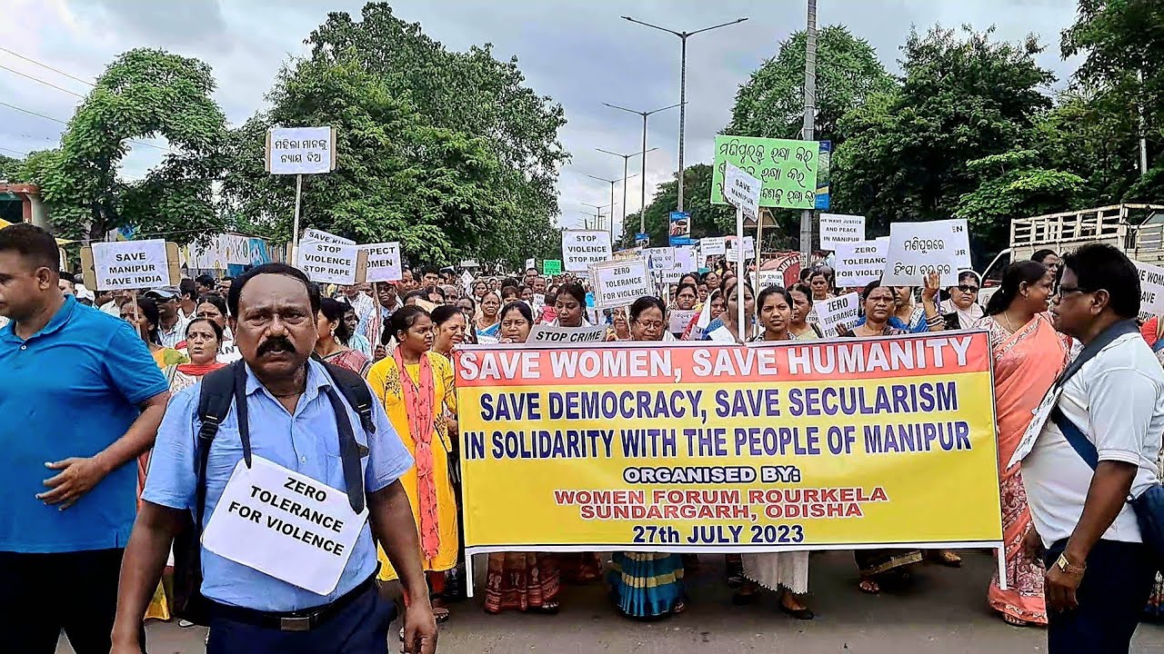 Peaceful Rally|| Save Manipur || Save India || Rourkela - YouTube