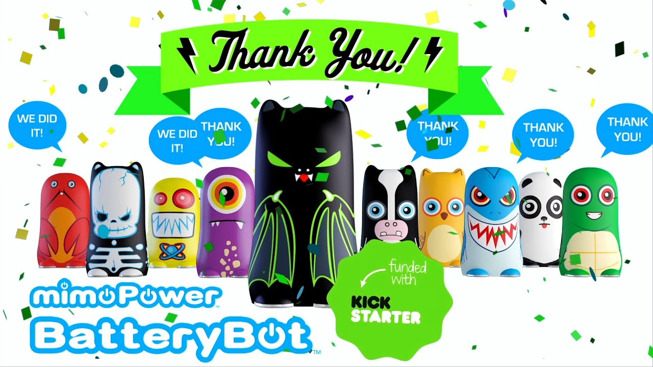BatteryBot is Kickstarted ThankYou! - YouTube