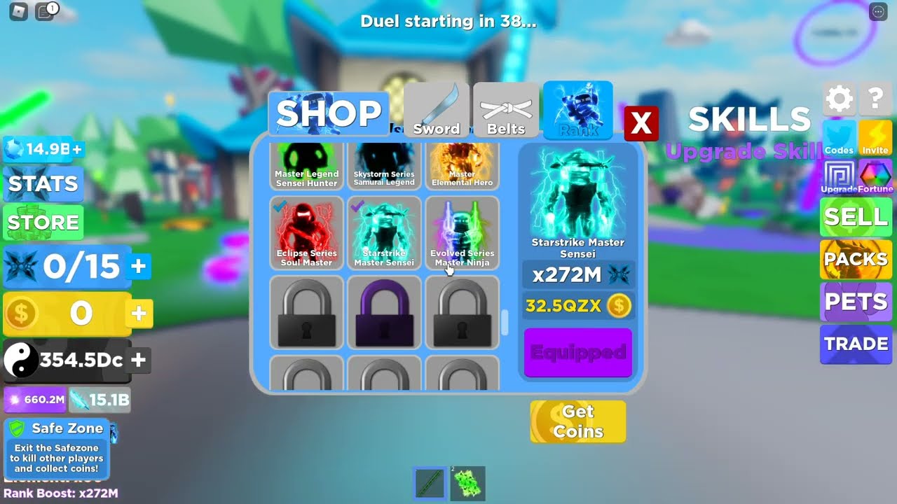 Speedrunning Ninja Legends ranks from Rookie to Lightning Storm Sensei ...