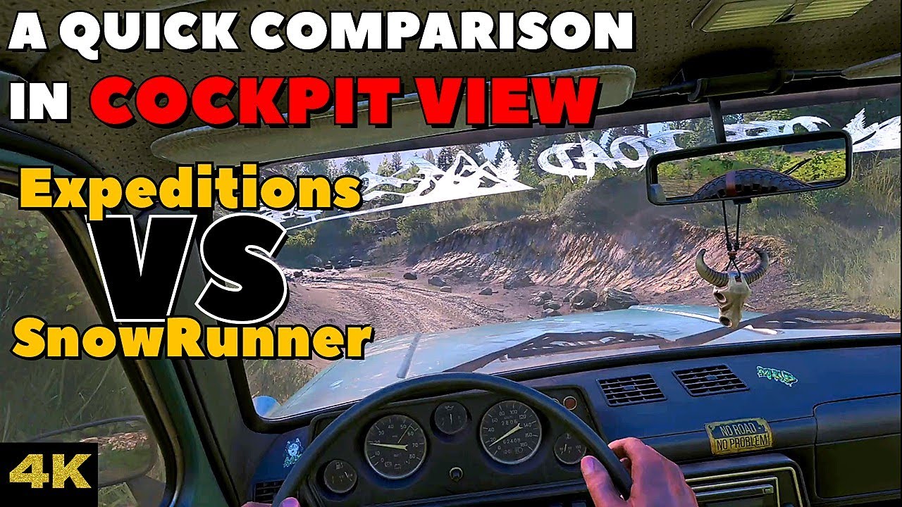 First Person Comparison - Expeditions: A MudRunner Game vs SnowRunner ...