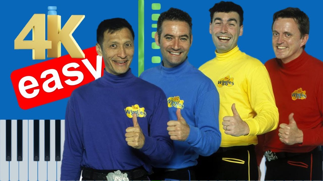 The Wiggles - Do The Monkey (Slow Easy Medium) Piano Tutorial 4K - YouTube