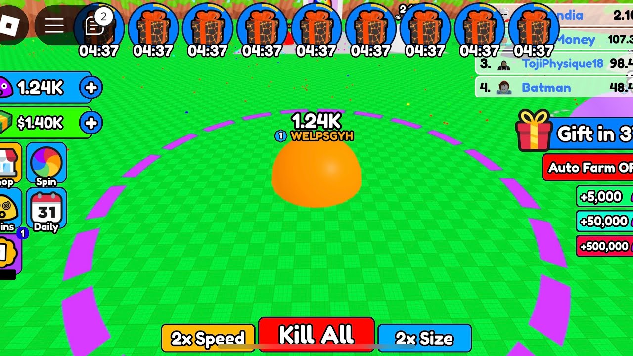 Eat slimes to grow huge range buff script(link for script in comments ...