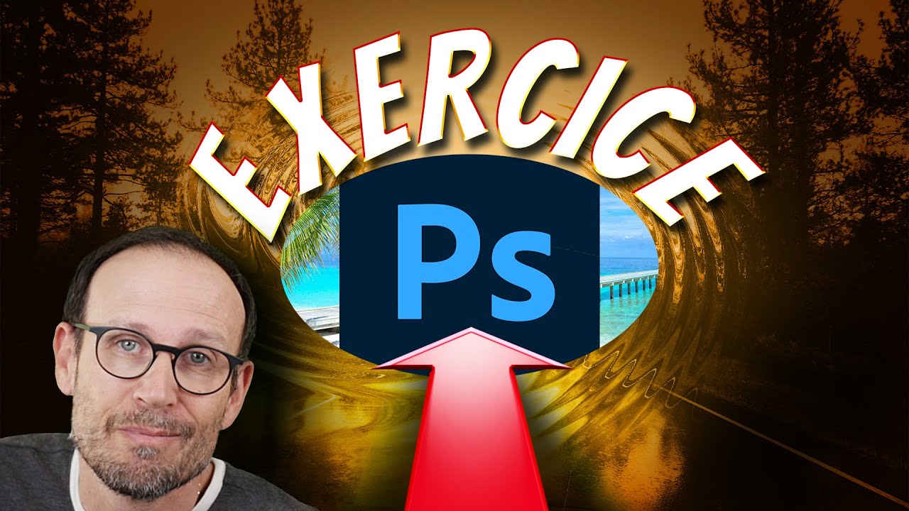 Exercice Photoshop pour garder la forme :) | tuto Photoshop - YouTube
