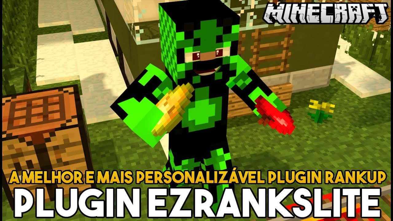 Minecraft Plugin Tutorial EZRanksLite - A melhor e mais personalizável plugin RankUP - YouTube