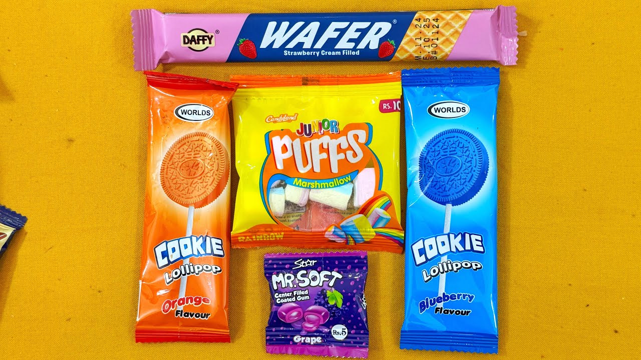 Marshmallow puffs candies | Cute rainbow surprise candies, chocolates ...