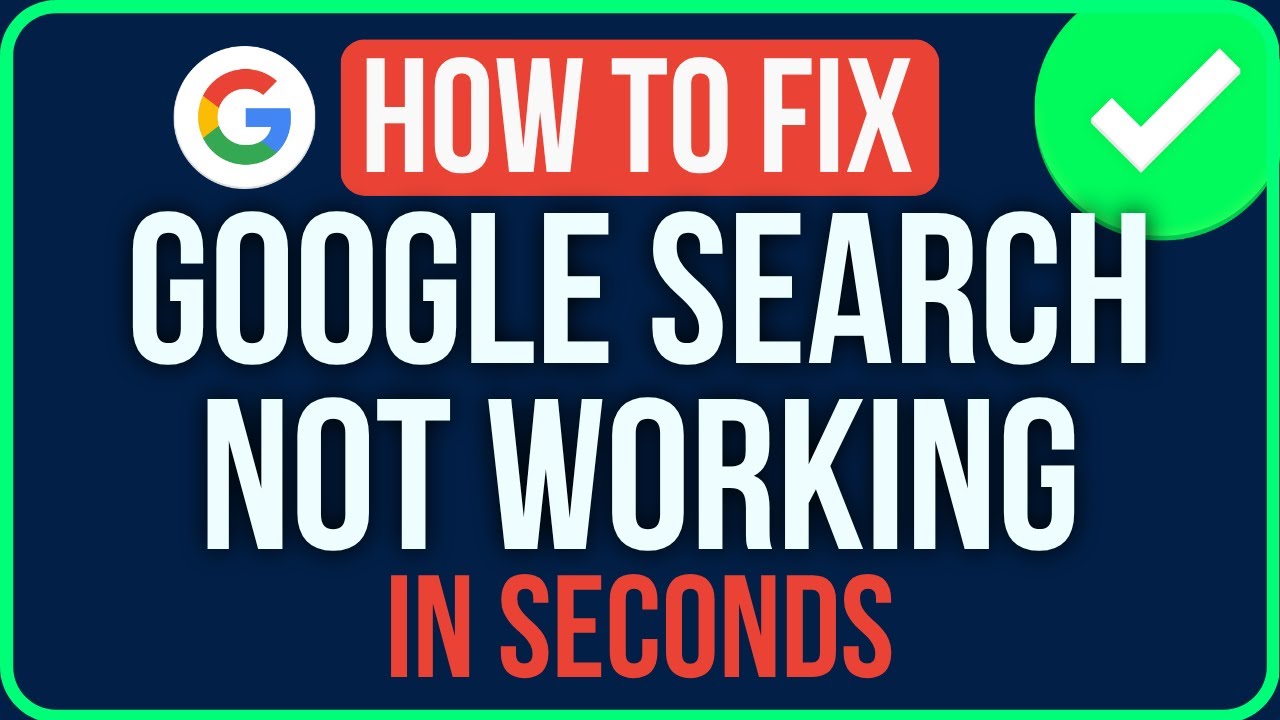 GOOGLE SEARCH NOT WORKING 2025 [FIXED] | Fix Google Results Not Showing ...