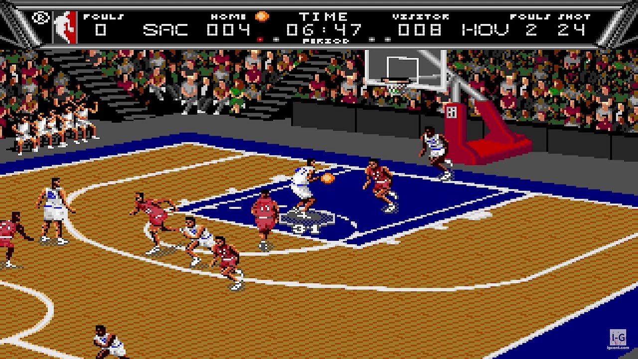NBA Action 94 - Gameplay Sega Genesis / Mega Drive - YouTube