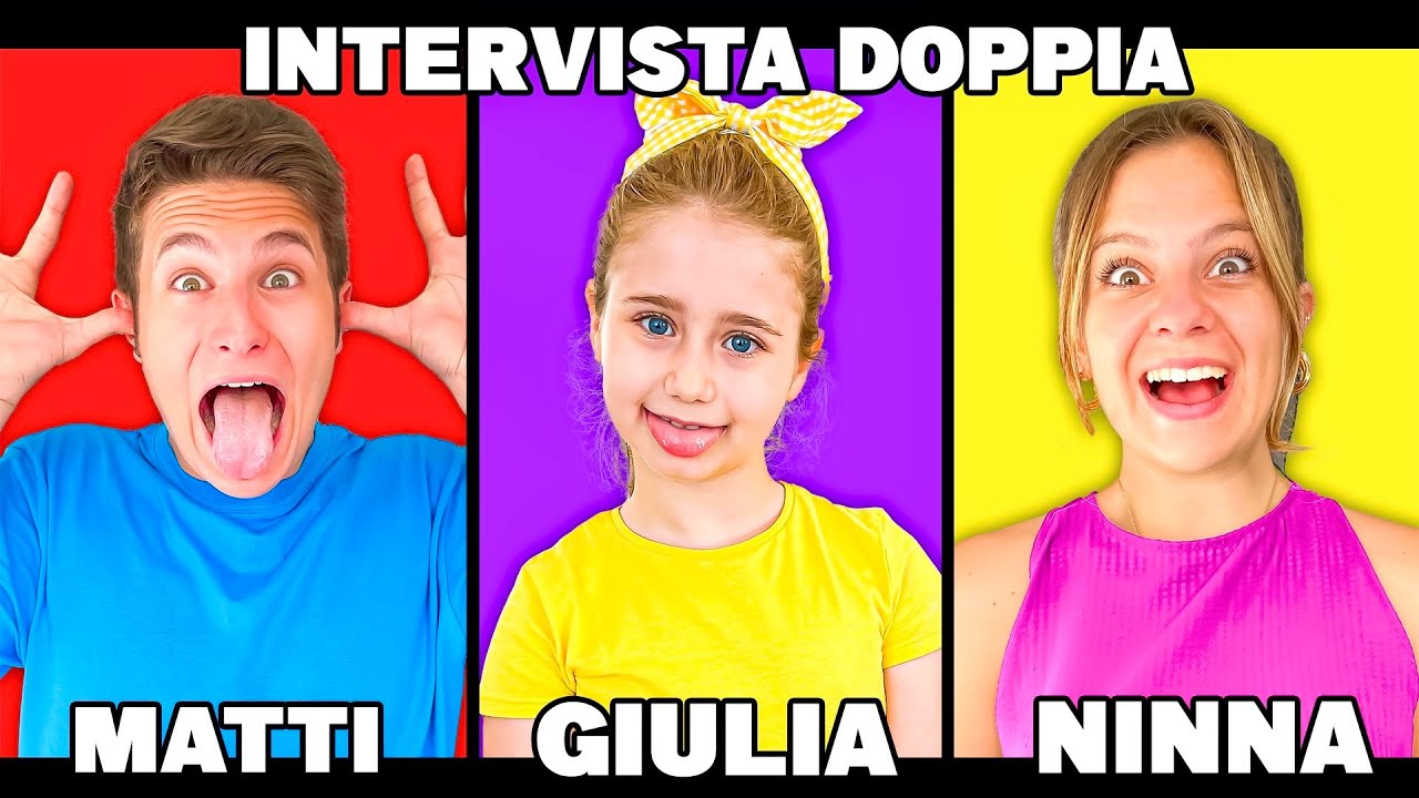 INTERVISTA TRIPLA CON LA CUGINETTA DI NINNA! Ninna e Matti e Giulia ...