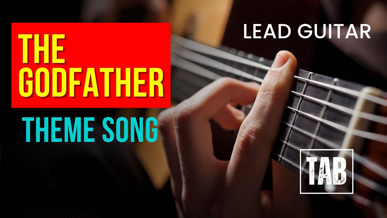 ( Lead Guitar ) The Godfather - theme song - Super Easy Fingerstyle ...
