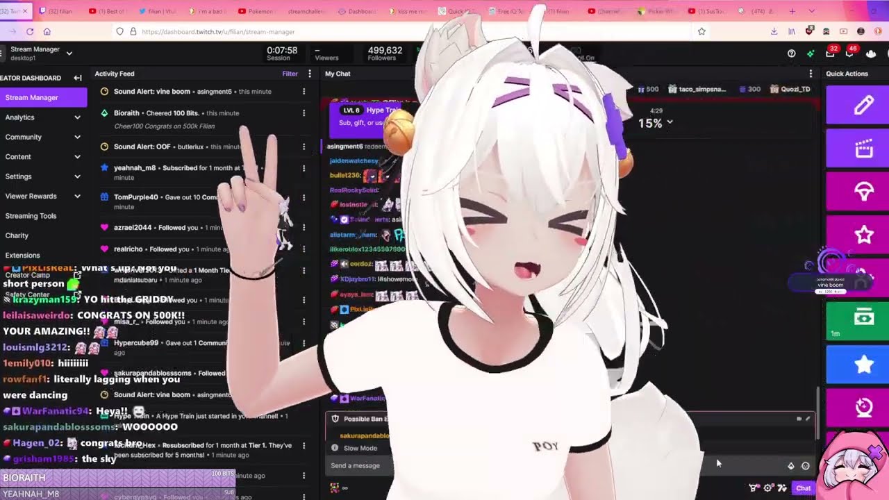 Celebrating 500k Twitch Followers with Saruei (12/12/22) - YouTube